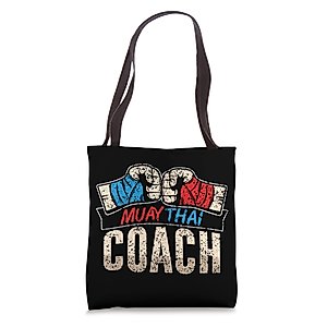 Muay Thai Coach Boxing Hobby Martial Arts Fighter Tote Bag