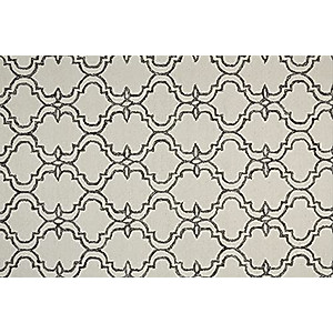 Feizy Rugs - Rhett Ornamental Trellis Print Rug, Charcoal Gray/Ivory, 8ft x 10ft Area Rug