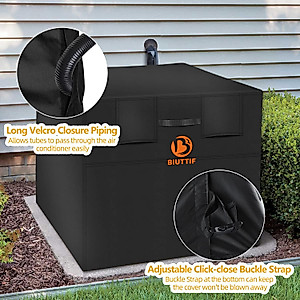 Air Conditioner Cover for Outside Units - 36x36x39 inches, Central AC Winter Covers for Outside, Waterproof Anti-Hail Windproof Design