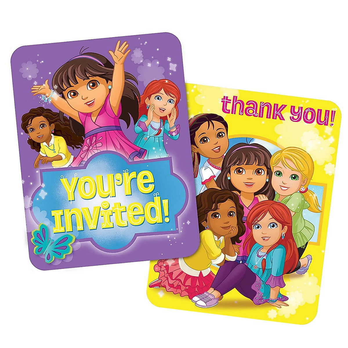 Invite/Thank You Combo | Dora & Friends™ Collection | Party Accessory