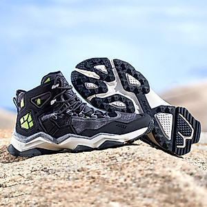 RAX Men's Wild Wolf Waterproof Hiking Boot Outdoor Mid Trekking Shoes(US,13)