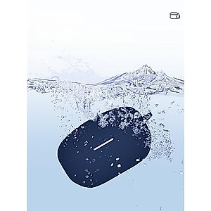 MeideYa Case for Sony WF-1000XM5, Silicone Case Cover, Shockproof, Waterproof, Anti-Fall Protective Cover for Sony WF-1000XM5 Earbuds Case Cover with Keychain (Black)