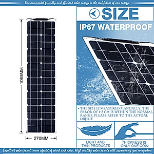 800 Watt Solar Panels 4 X 200w Solar Panel 12v-24v Flexible Solar Panel Kit with 40A Central Controller (2 pcs) IP67 Waterproof Suitable for Installation On Yachts/Roofs/Tents/Rvs…