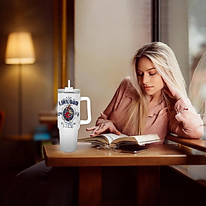 sweet grain 40oz Sublimation Tumbler with Handle and Straw Lid, 20 Pcs Double Wall Vacuum Reusable Stainless Steel Insulated Water Bottle Travel Mug Cup, Mixed Color, DIY Gift