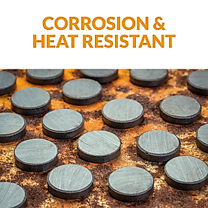 Ceramic Magnets, Round Disk Magnets Craft Magnets, Perfect for DIY, Art Projects or for whiteboards & Fridge Organization (0.7")