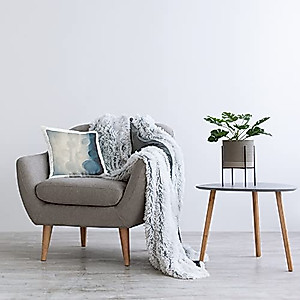 Stupell Industries Rich Blue Abstract Circles Shapes Design by Amy Brinkman Throw Pillow, 18 x 18