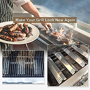 Criditpid Replacement Parts Compatible for Charbroil Tru Infrared 3-Burner 463241314 463241313 466241313 463241013 Grill, Heat Plate Tent Grill Burner Igniter Parts for Char-Broil 463241313