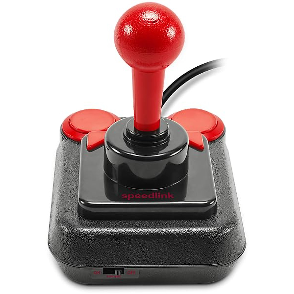 SPEEDLINK SL-650212-BKRD Competition PRO EXTRA USB Joystick - Anniversary Edition, Retro-Arcade-Stick, schwarz-rot