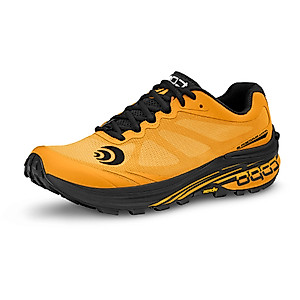 Topo Athletic Men's MTN Racer 2 Comfortable Lightweight 5MM Drop Trail Running Shoes, Athletic Shoes for Trail Running, Mango/Black, Size 12