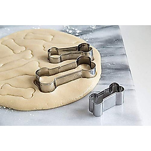Stainless Steel Metal Dog Bone Shape Cookie Cutter Set, Treats and Crafts