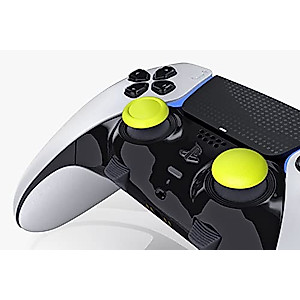 6 Stick Caps for PS5 Dualsense Edge Controller, Playstation 5 Pro Controller Accessories Stick Module Caps (Yellow)