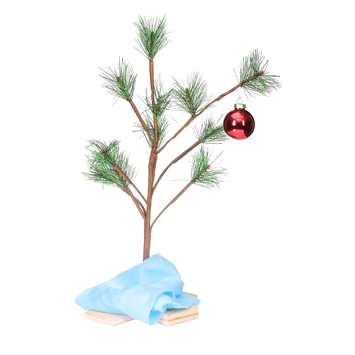 ProductWorks 18-Inch Peanuts Charlie Brown Christmas Tree with Linus Blanket