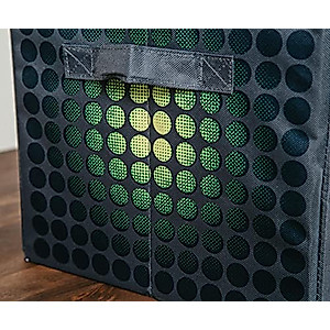 Ukonic Xbox Series X Logo Collapsible Storage Bin Chest with Lid | Fabric Basket Container with Handles, Cubby Cube Closet Organizer | Video Game Gifts And Collectibles | 24 x 12 Inches