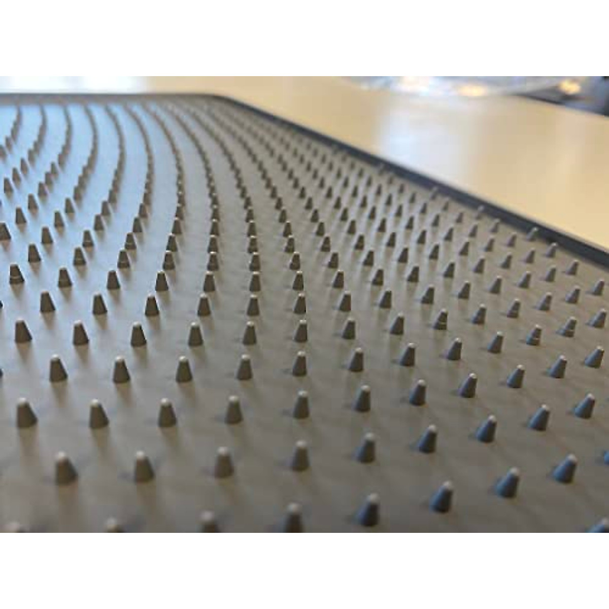 Premium Grade Pet Food Mat, Silicone Cat Litter Mat, Floor Protective Mat, Waterproof, Urine Proof Silicone Pet Mat with Silicone Bristles to help Clean Pets Paws