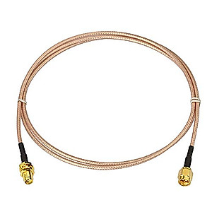 Bingfu SMA Female Bulkhead Mount to SMA Male RG316 Antenna Extension Cable 1m 3 feet 2-Pack Compatible with 4G LTE Router Gateway Cellular SDR USB Dongle Receiver