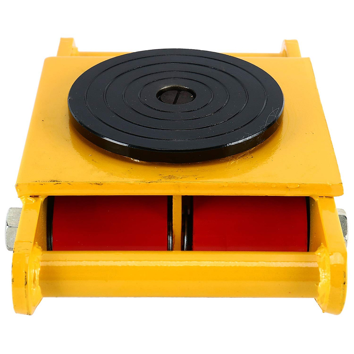 YaeTek Industrial Machinery Mover 13200 lbs 6 Tons Machinery Skate Dolly with 4 Rollers Cap 360 Degree Rotation (Yellow)