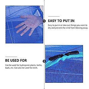IMIKEYA 3 Layer Herb Drying Rack Hanging Collapsible Drying Basket Net for Plant Hydroponics Flowers Vegetables Fish Herb Mesh Dry Rack Net Food Dehydrator