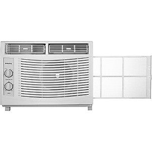 Amana 5,000 BTU 115V Window-Mounted Air Conditioner with Mechanical Controls, White