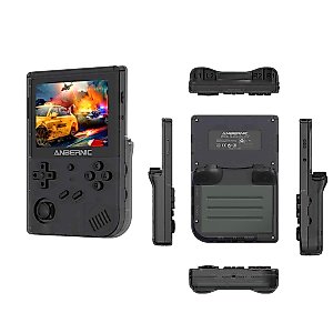 YBEST RG351V 3.5-inch Handheld Game Console, YIFAN HD IPS Screen Retro Portable Console Built-in 128G TF Card with 10000 Games, Black