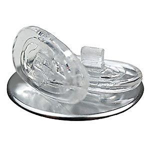 GMS Optical® Soft Silicone Symmetrical Shape Eyeglass Nose Pads (15mm Push-in, 10 Pair)