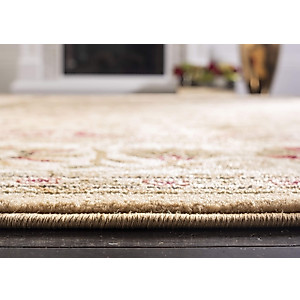 SAFAVIEH Lyndhurst Collection Area Rug - 10' x 14', Beige & Ivory, Traditional Oriental Design, Non-Shedding & Easy Care, Ideal for High Traffic Areas in Living Room, Bedroom (LNH212D)