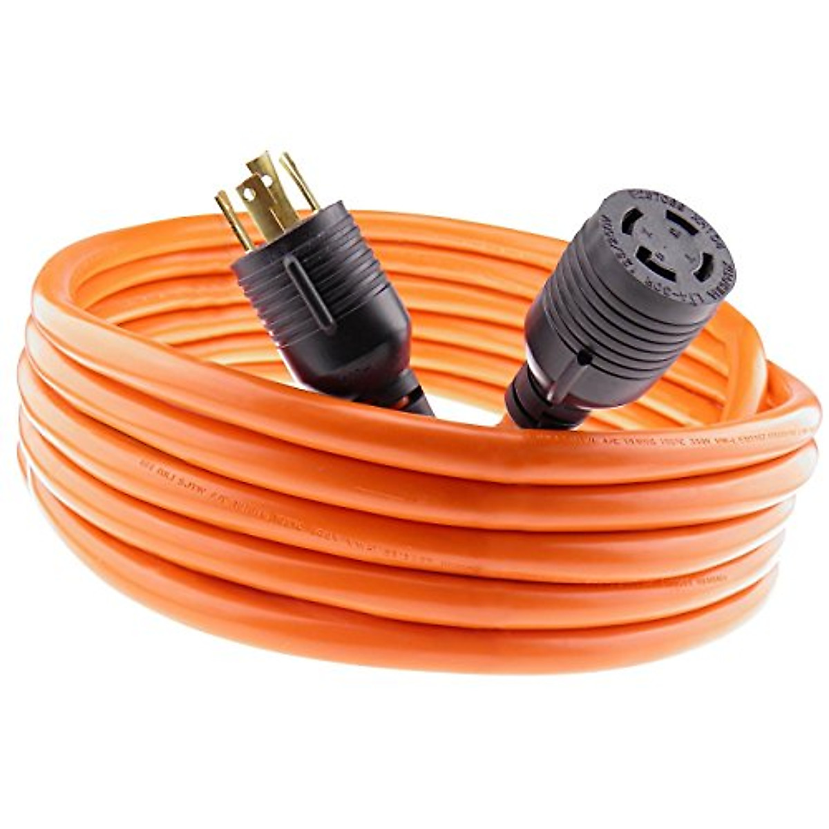 Nema L14-30 Generator Power Cord 4 Wire 10 Gauge 125/250v 30 Amp 7500 watts (20 Feet)