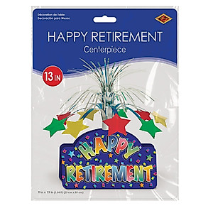 Happy Retirement Centerpiece Party Accessory (1 count) (1/Pkg)
