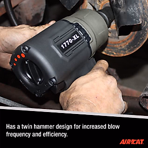 AIRCAT Pneumatic Tools 1770-XL 3/4 Inch Composite Impact Wrench 1600 ft-lbs