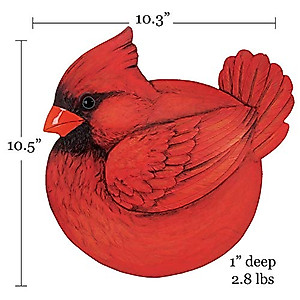 Spoontiques - Garden Décor - Cardinal Stepping Stone - Decorative Stone for Garden