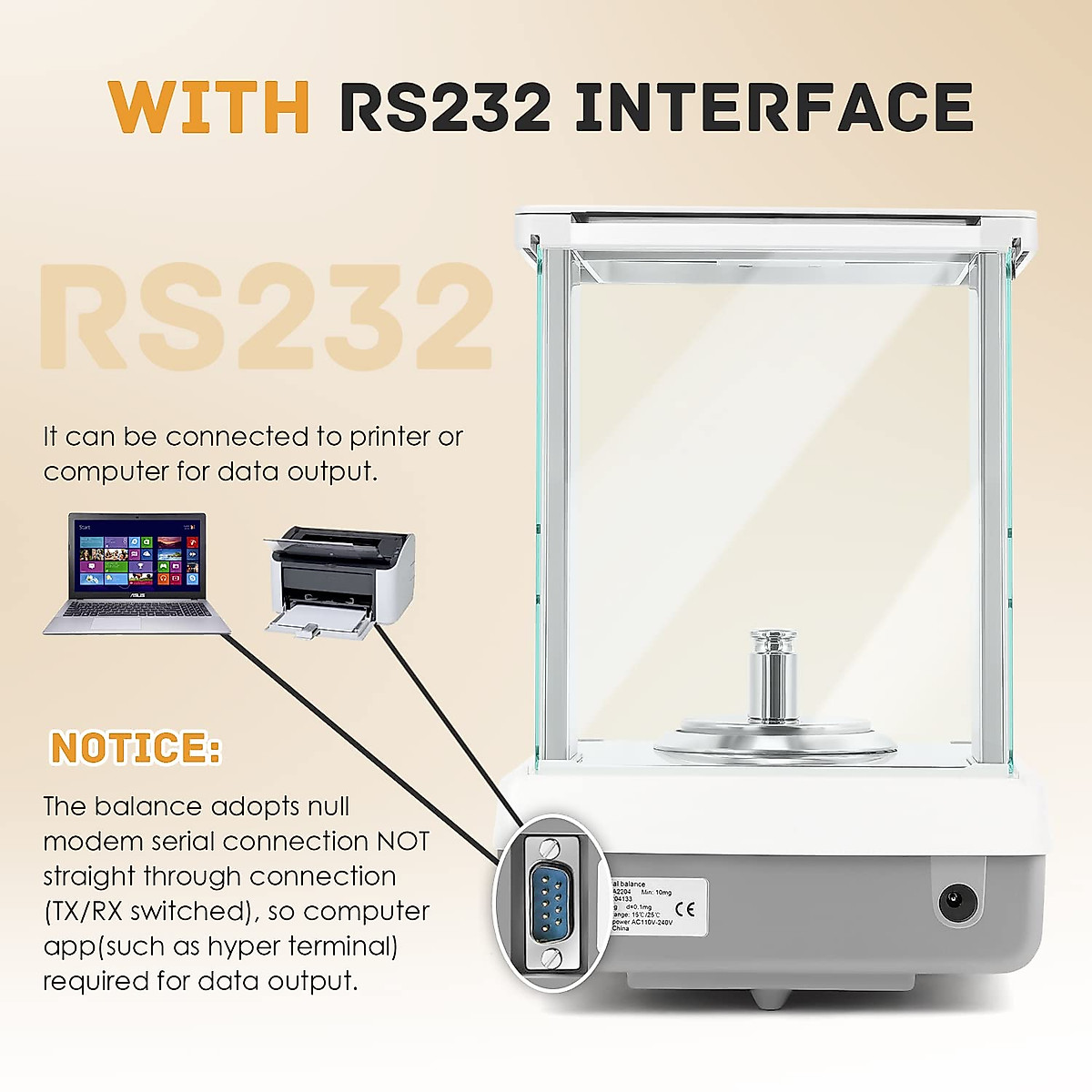 Bonvoisin Digital Analytical Balance 0.1mg High Precision Lab Scale CE Certificated Electronic Balance 0.0001g Scientific Laboratory Scale (300g, 0.1mg)