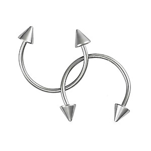 Pair of 20g 3/8" Surgical Steel Horseshoe Earrings