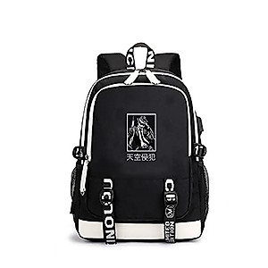 Joyee Anime HighRise Invasion Cosplay Backpack with USB Charging port for Teen. (Sniper Mask), One Size