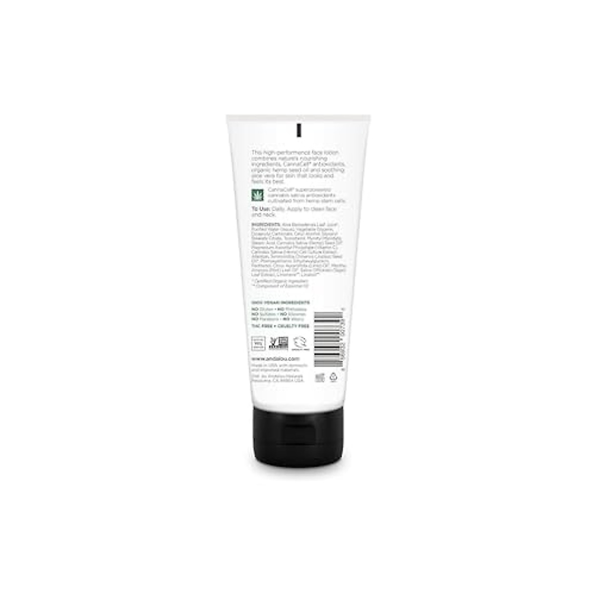 Andalou Naturals CannaCell MEN Comforting Face Lotion, 3.1 Ounce