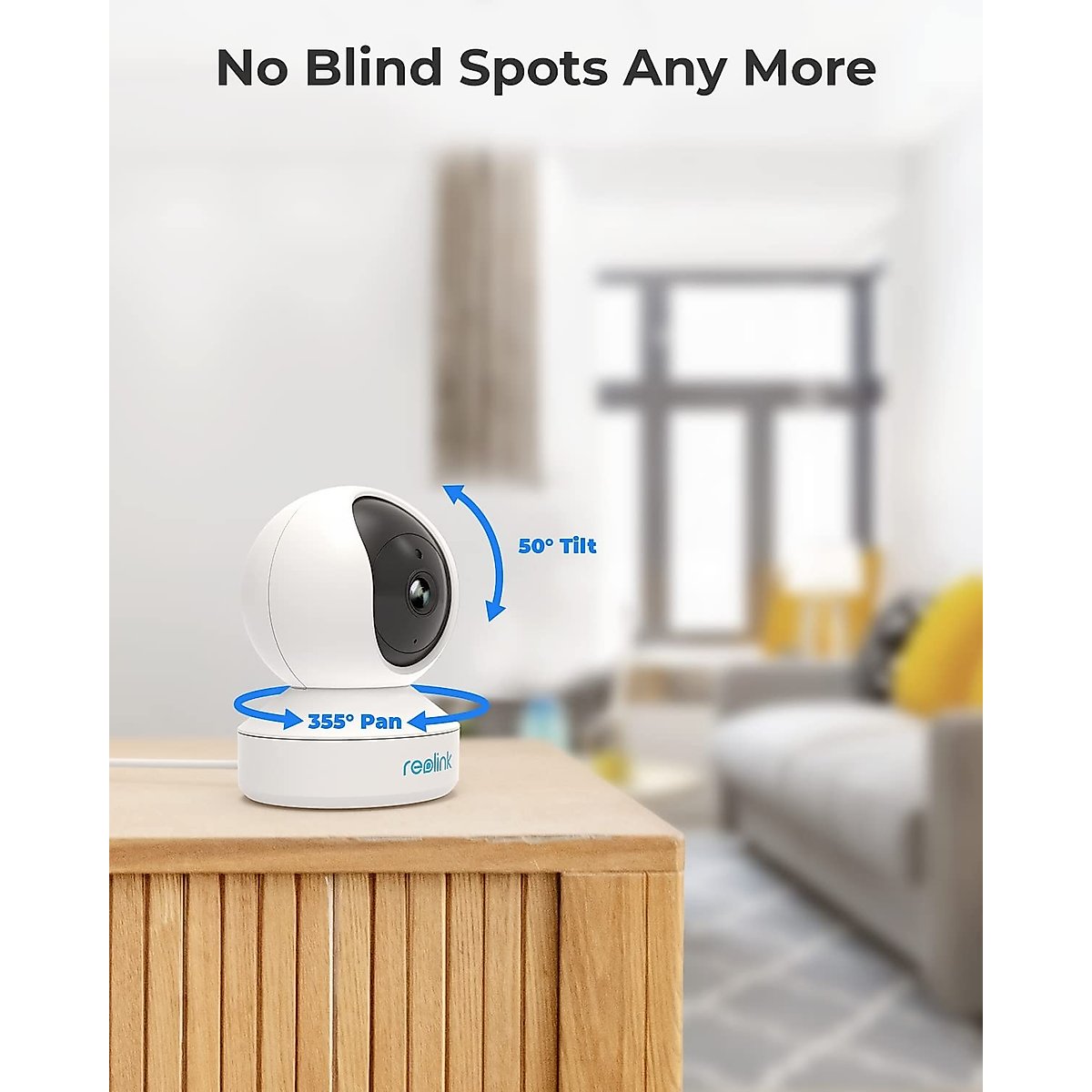 REOLINK 5MP Auto Tracking Cam Bundle with 3MP Indoor Cam, E1 Outdoor Plus E1 (2 Pack), Plug-in WiFi Camera for Indoor and Outdoor Security, Real-Time Alerts, Cloud/SD Card (Not Included)