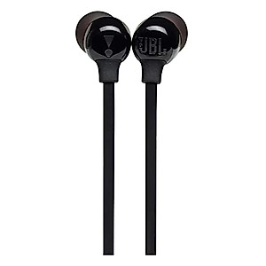 JBL Tune 125 - Bluetooth Wireless in-Ear Headphones with 3-Button Mic/Remote and Flat Cable - Black