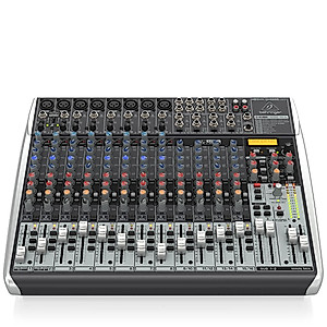 Behringer Xenyx QX2222USB Premium 22-Input 2/2-Bus Mixer with Xenyx Mic Preamps and Compressors, KLARK TEKNIK Multi-FX Processor, Wireless Option