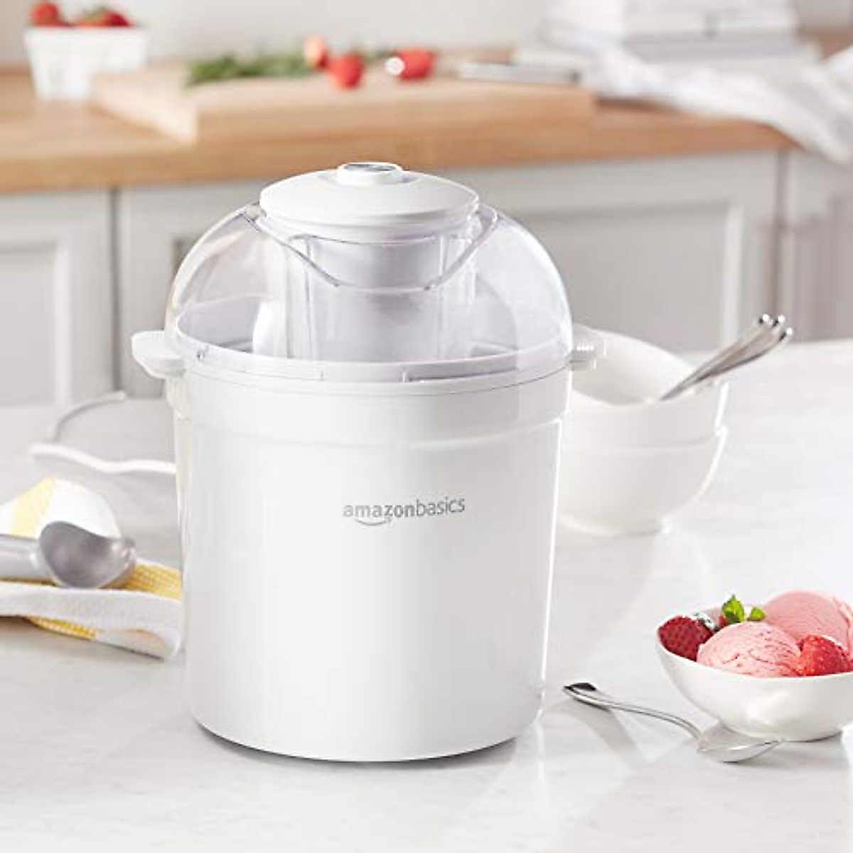 Amazon Basics 1.5 Quart Automatic Homemade Ice Cream Maker