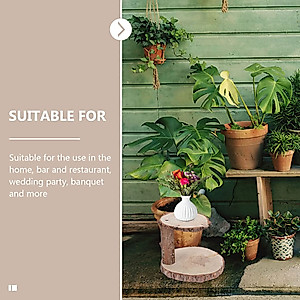 NOLITOY Tiered Tray Tiered Tray Tiered Tray Wooden Cupcake Holder 2 Tiered Cake Stand Rustic Cake Holder Stand Wedding Cupcake Stand Holder for Weddings Wedding Decor Wedding Decor Wedding Decor