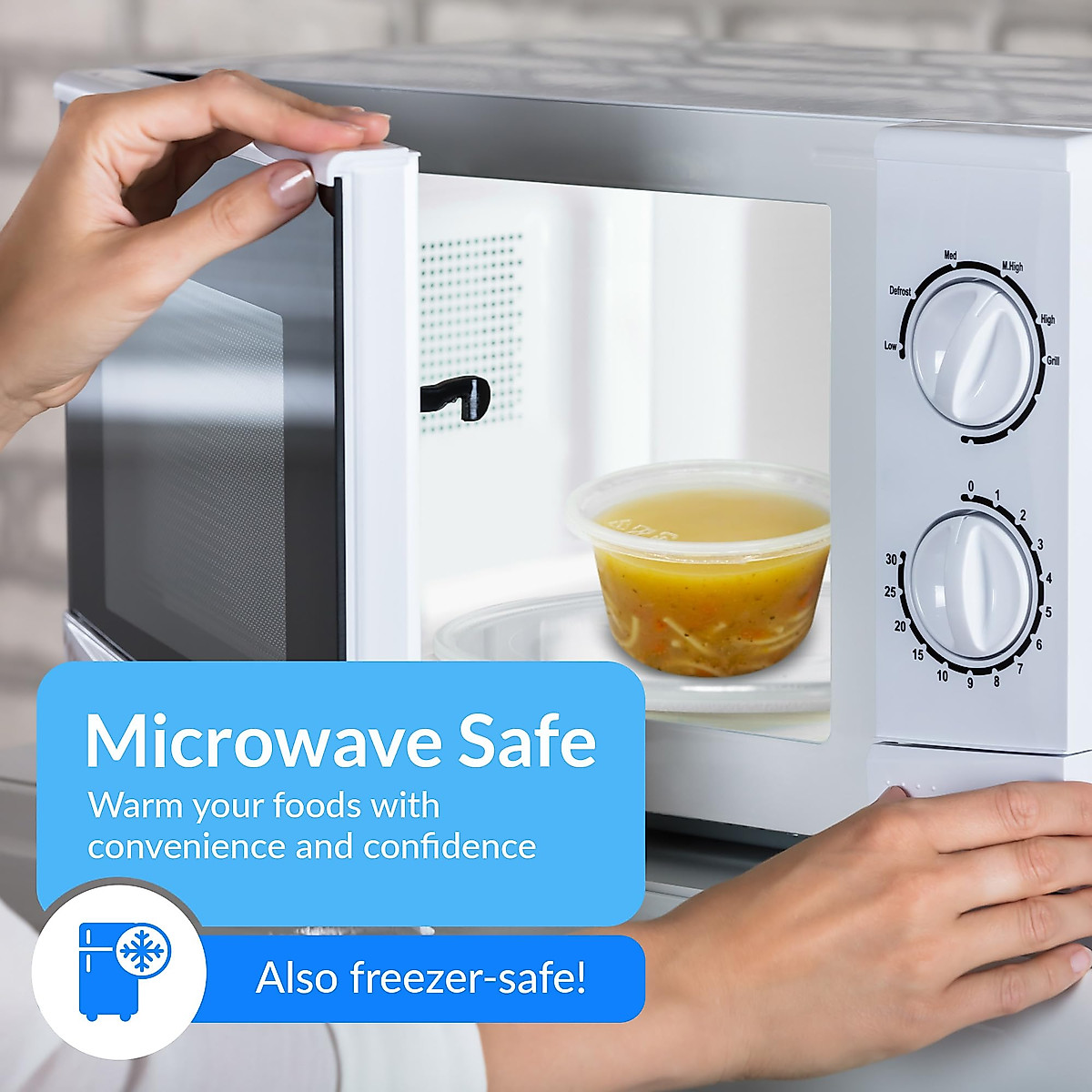 Reli. Deli Containers with Lids (75 Sets), 16 oz | Plastic Deli Containers with Lids 16oz | Clear Soup Containers with Lids, Disposable | To Go Food Storage Containers | Microwave & Freezer Safe