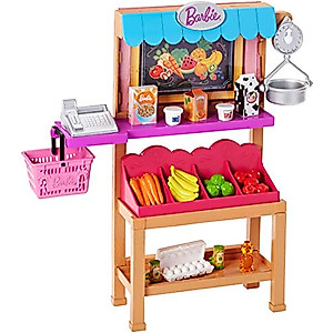 Barbie Grocery Store Playset with Conveyor Belt