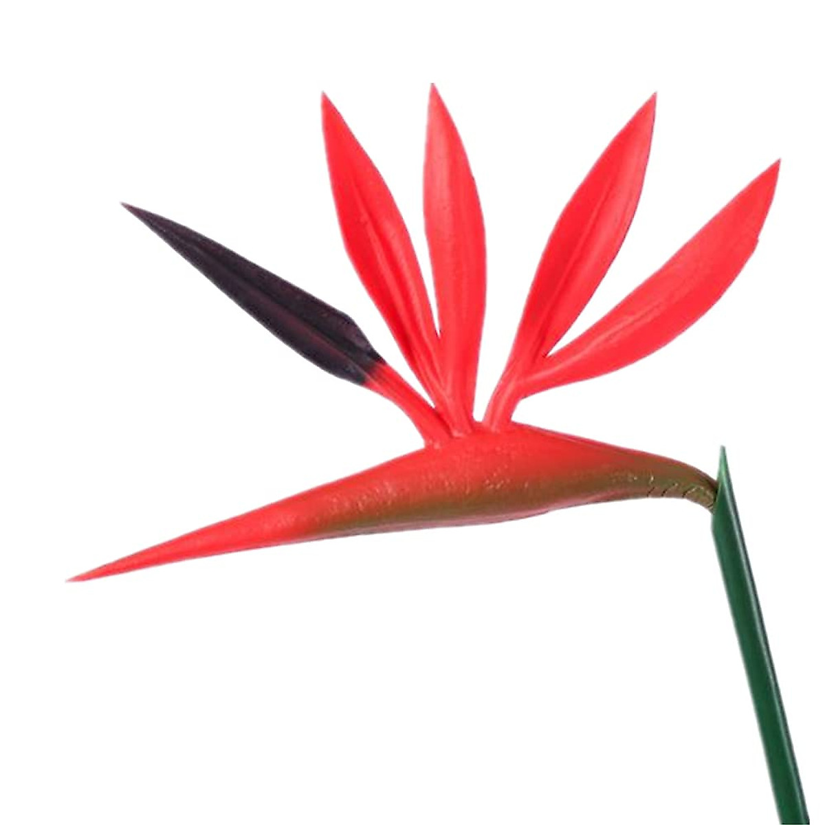 8 Pack 21-1/2 Inch Artificial Flowers Bird of Paradise,Green Plant for Home Garden Decoration Office Verandah Wedding Decorations (Red)