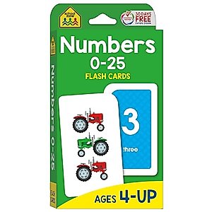 School Zone Numbers Flash Cards: Toddler, Preschool, Kindergarten, Learn Math, Addition, Subtraction, Numerical Order, Counting, Problem Solving, and More