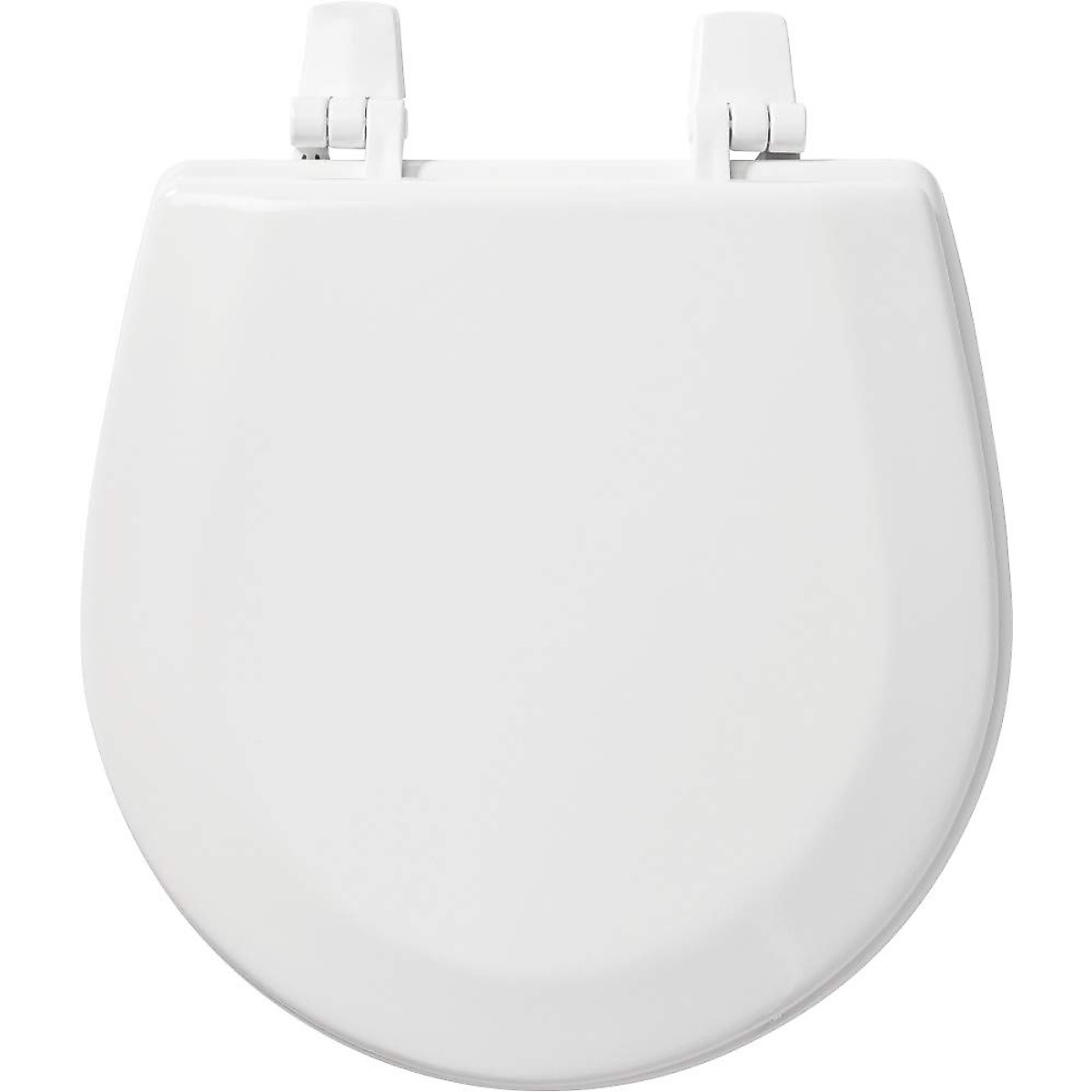 BEMIS TC50TTA 000 MARINE Toilet Seat, Durable Enameled Wood, 14.5"L x 13"W, White, 1 Pack