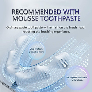 Ultrasonic Toothbrush, Automatic Toothbrush 360° Electric Sonic Toothbrush Teeth Whitening Kit with LED Light, Mayeec Electric Toothbrush Teeth Whitening