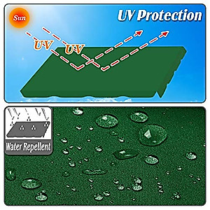 Strong Camel Patio Swing Cover Outdoor Swing Replacement Canopy Cover fit Porch Top Cover for Seat Furniture uitable for Patio, Garden, Poolside, Balcony, Backyard (Only Cover) (77''x 43'', Green)