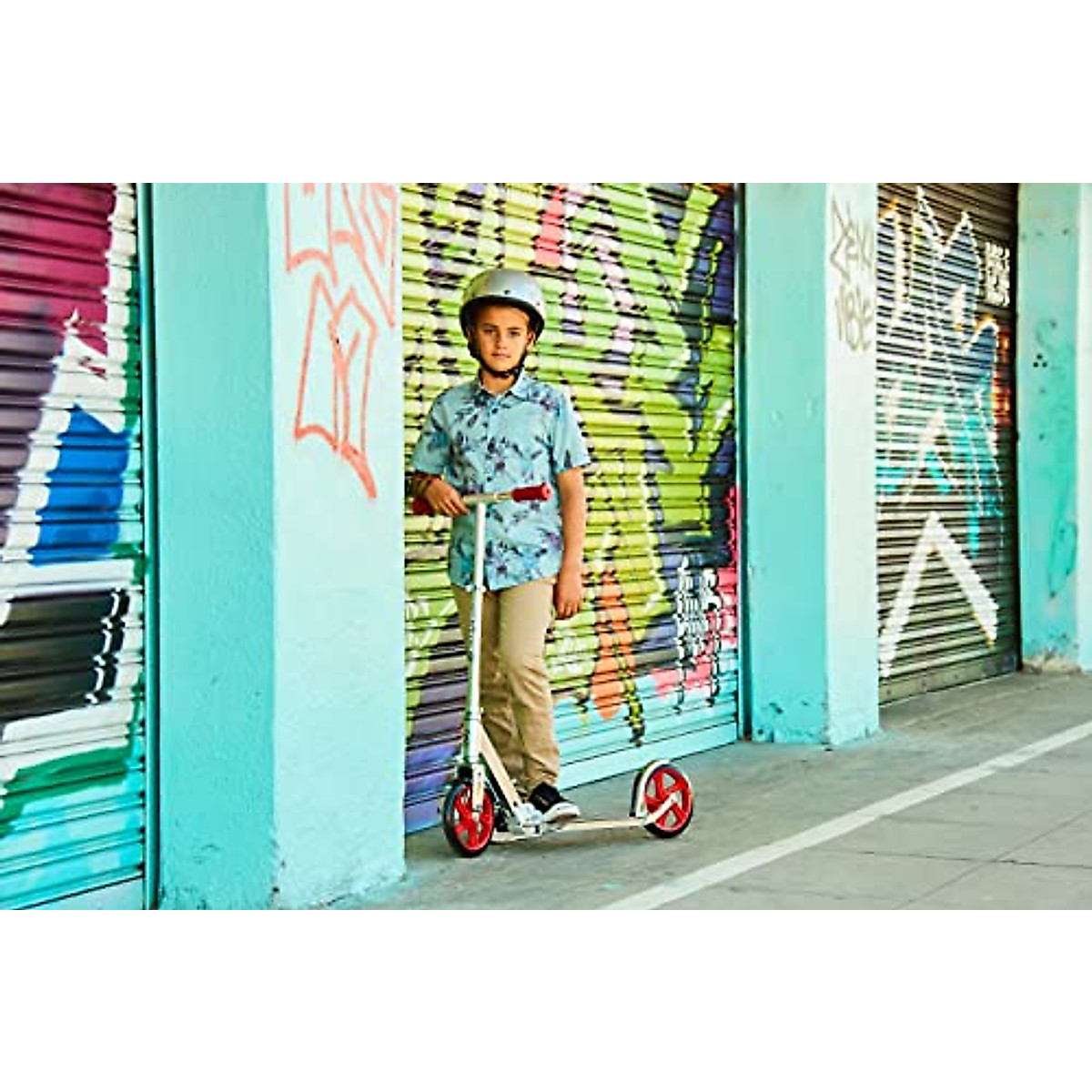 Razor A5 LUX Kick Scooter - Red - FFP , 38.6 Inch