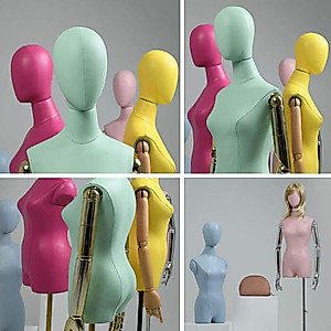 Tailors Dummy Female Mannequin Body with Silver Tripod Stand |for Clothing Dress Jewelry Display Manikins Dressmakers Dummy