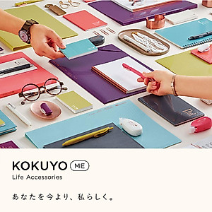 KOKUYO Me Pen Case, Pen Holder, Smoky Sky, Slim Type, Blue, Japan Import (KME-PCWBF115GB)