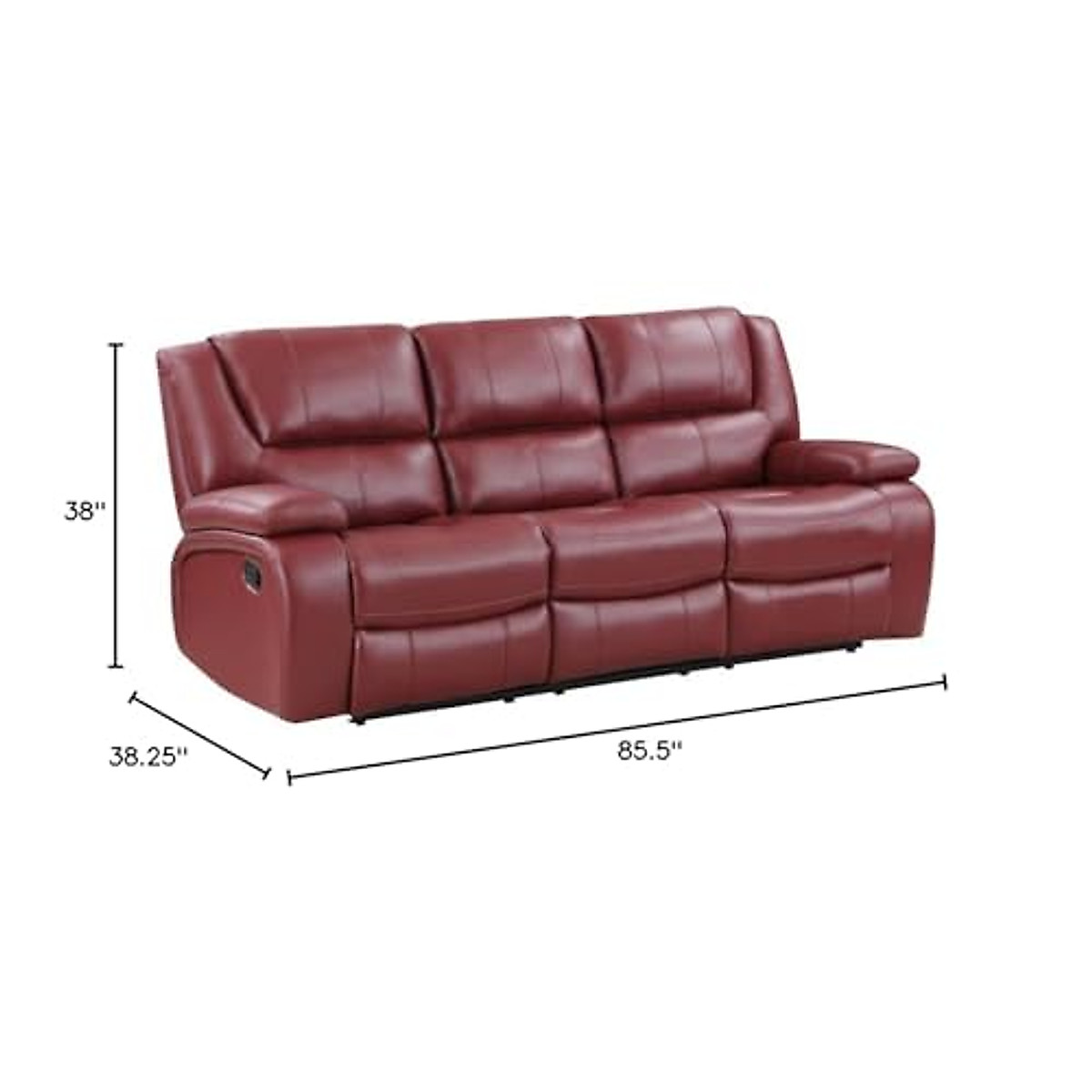 Coaster Camila Motion Sofa, Red
