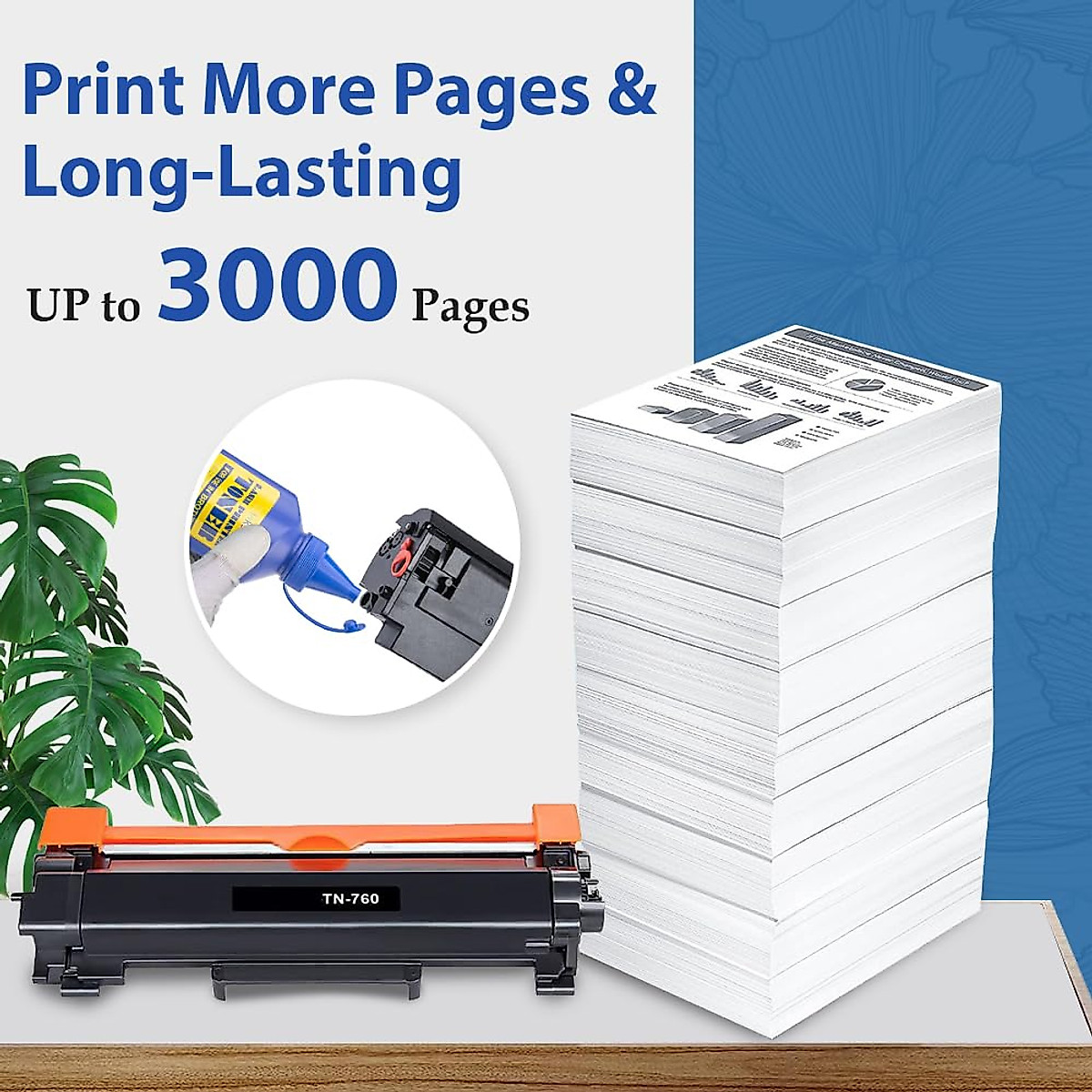 CISinks® Universal Toner Refill for Brother TN420 TN450 TN540 TN660 TN720 Toner Powder